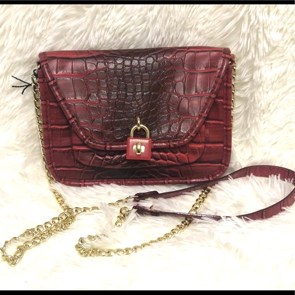 Kate Landry | Bags | Kate Landry Texture Crocodile Shoulder Bag | Poshmark